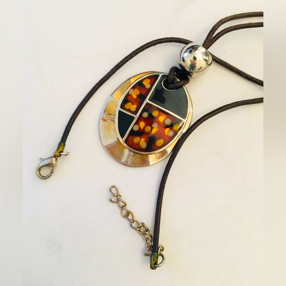 Kenneth Cole | Jewelry | Kc Enamel Necklace | Poshmark